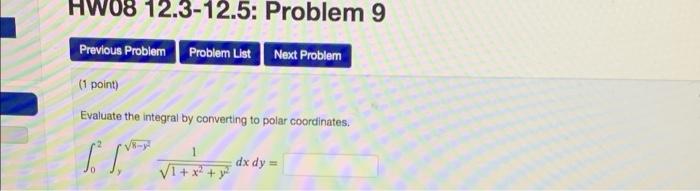 Solved HW08 12.3-12.5: Problem 9 Previous Problem Problem | Chegg.com