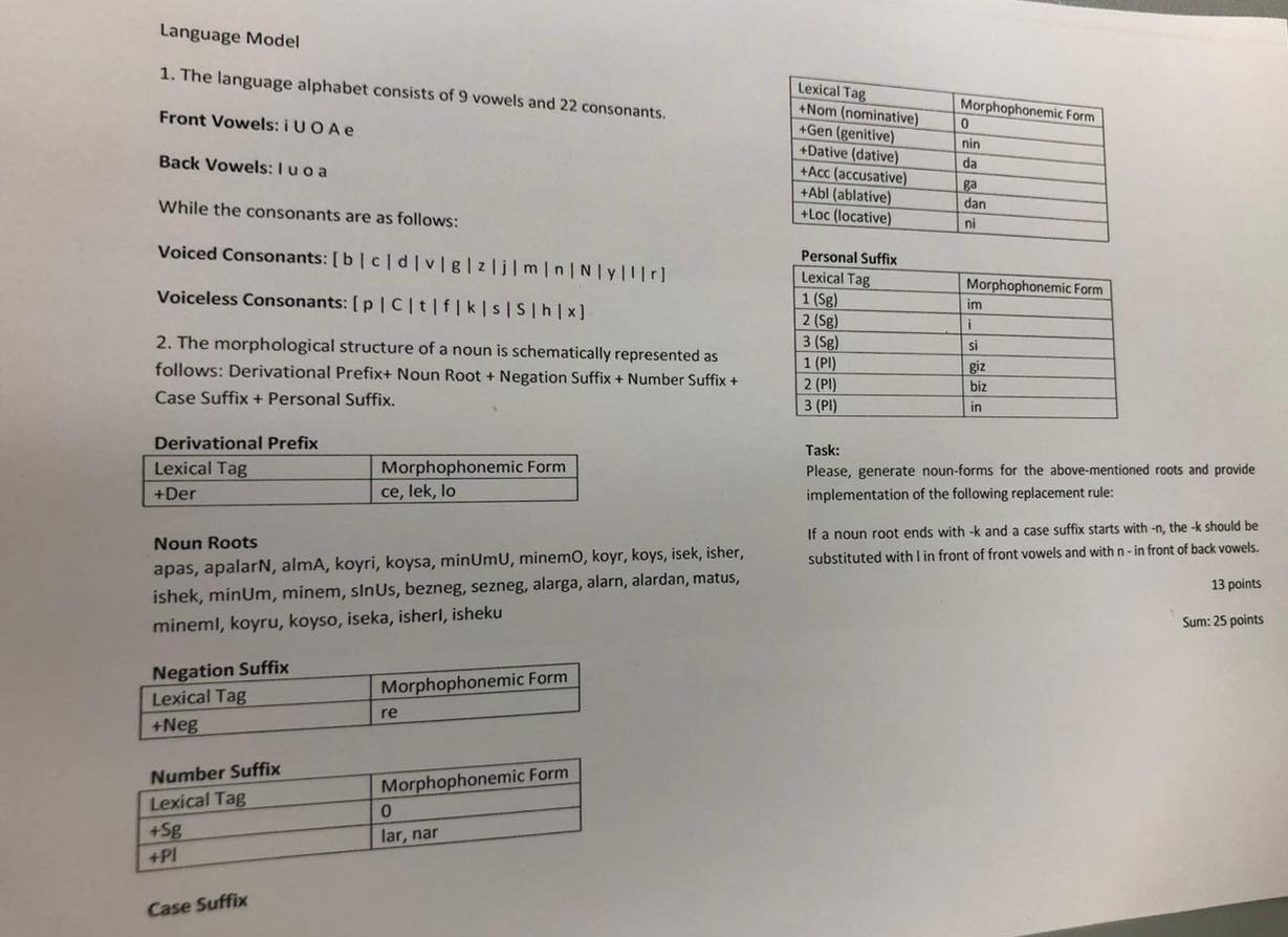 Solved Language Model 1. The language alphabet consists of 9 | Chegg.com