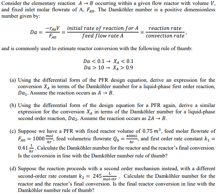 Solved Consider the elementary reaction A→B ﻿occurring | Chegg.com