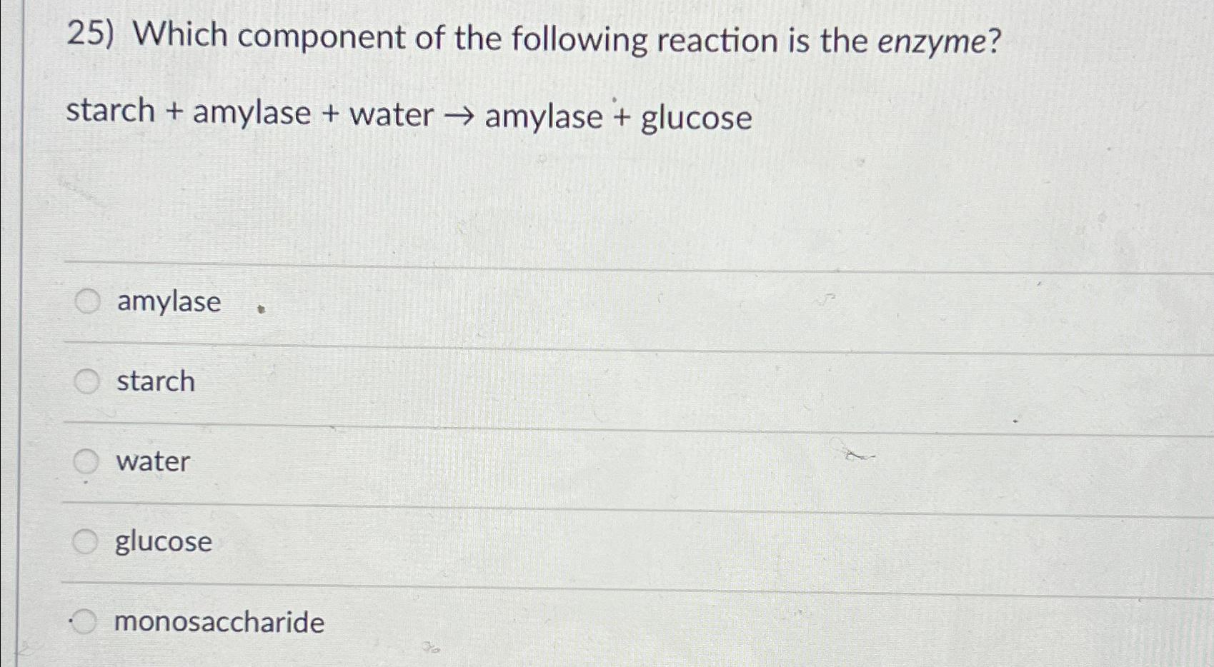 Solved Which component of the following reaction is the | Chegg.com