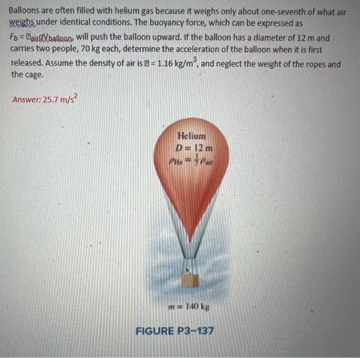 Solved Balloons are often filled with helium gas because it | Chegg.com