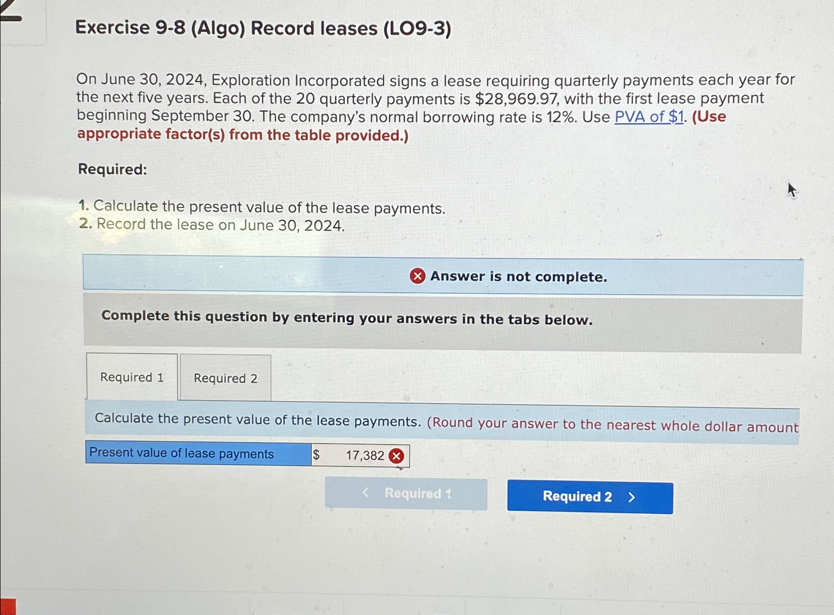 Solved Exercise 9-8 (Algo) ﻿Record leases (LO9-3)On June | Chegg.com