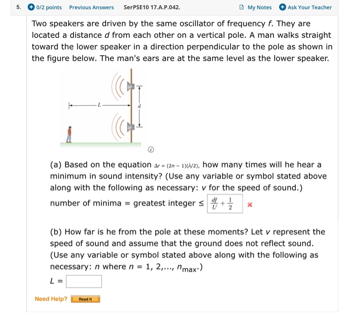 Solved 5. 0/2 points Previous Answers SerPSE10 17.A.P.042. | Chegg.com Solved 5. 0/2 points Previous Answers SerPSE10 17.A.P.042. | Chegg.com