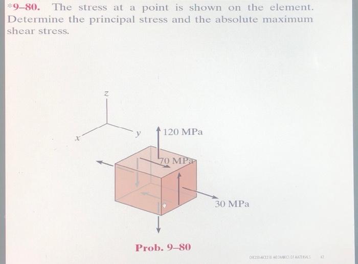 Solved 9–80. The stress at a point is shown on the element. | Chegg.com Solved 9–80. The stress at a point is shown on the element. | Chegg.com