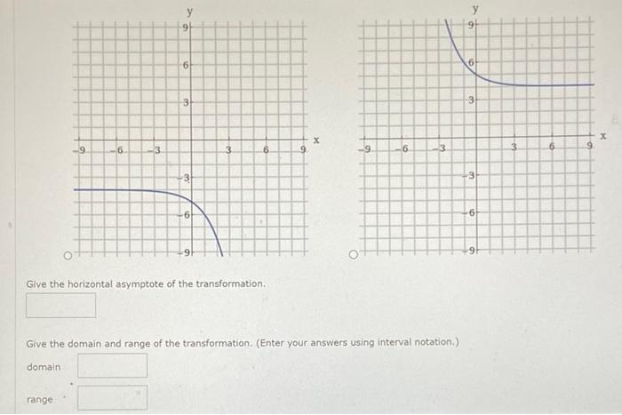 Solved Graph the transformation of f(x)=2x. h(x)=2x+4Give | Chegg.com