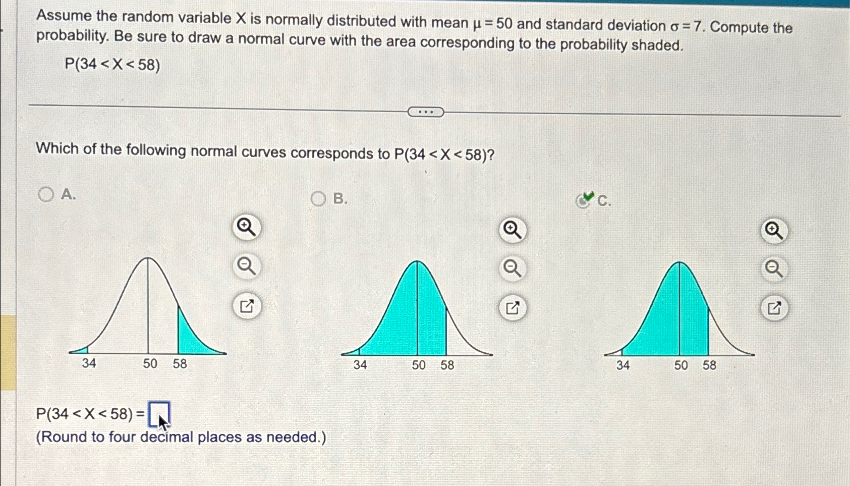 Solved Assume the random variable x ﻿is normally distributed | Chegg.com
