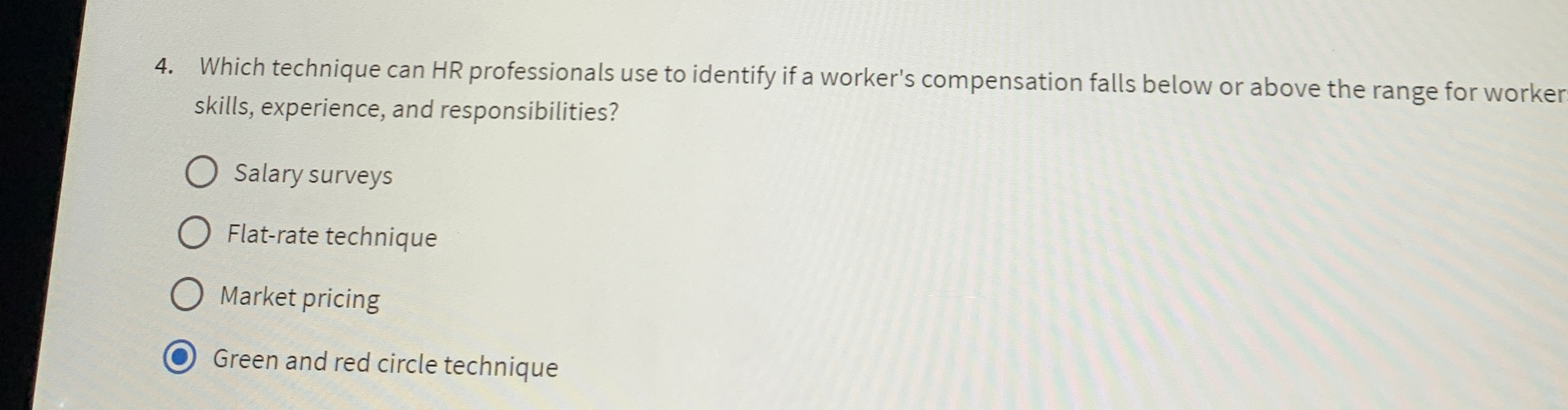 Solved Which technique can HR professionals use to identify | Chegg.com