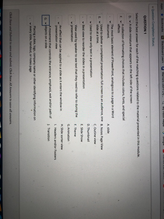 Solved Bookmarks C Warriors Don't Cry... B Blackboard Learn | Chegg.com
