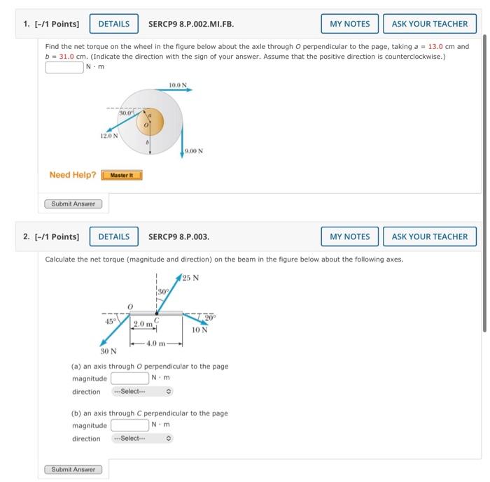 Solved Find the net torque on the wheel in the figure below | Chegg.com