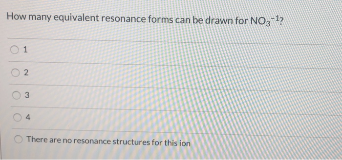 Solved How many equivalent resonance forms can be drawn for | Chegg.com