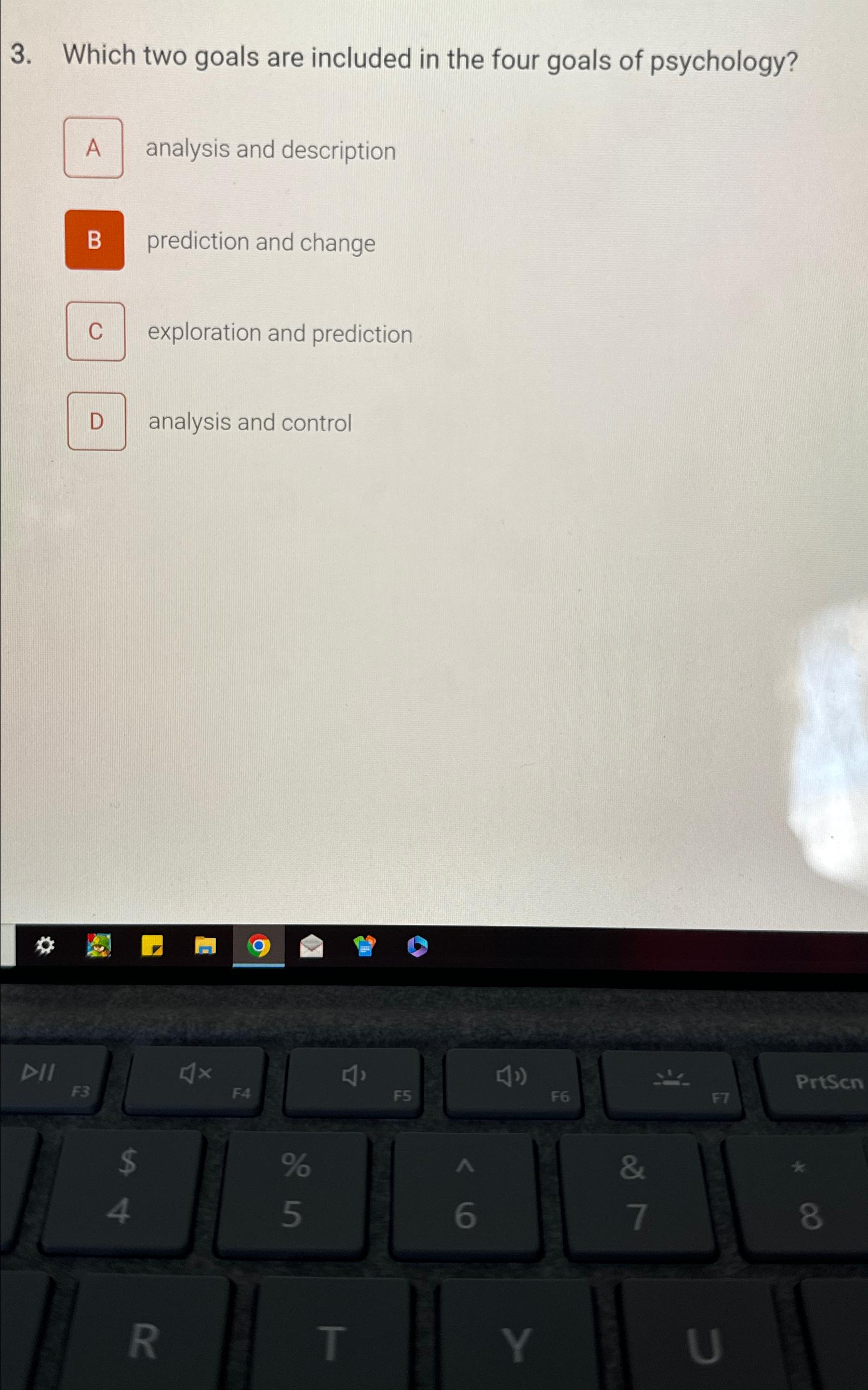 Solved Which two goals are included in the four goals of | Chegg.com