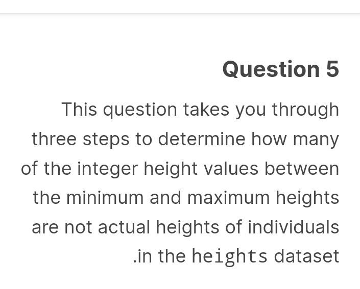 Solved Question 5 This Question Takes You Through Three