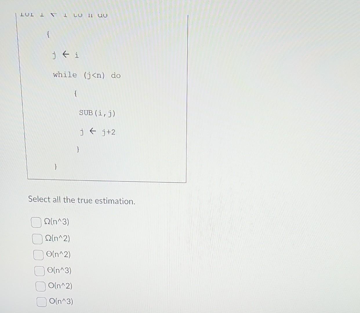 Solved If the efficiency of the subroutine SUB can be | Chegg.com