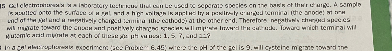 Solved 15 ﻿Gel electrophoresis is a laboratory technique | Chegg.com