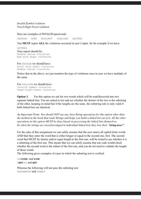 Solved in simple java terms, without the use of any java | Chegg.com
