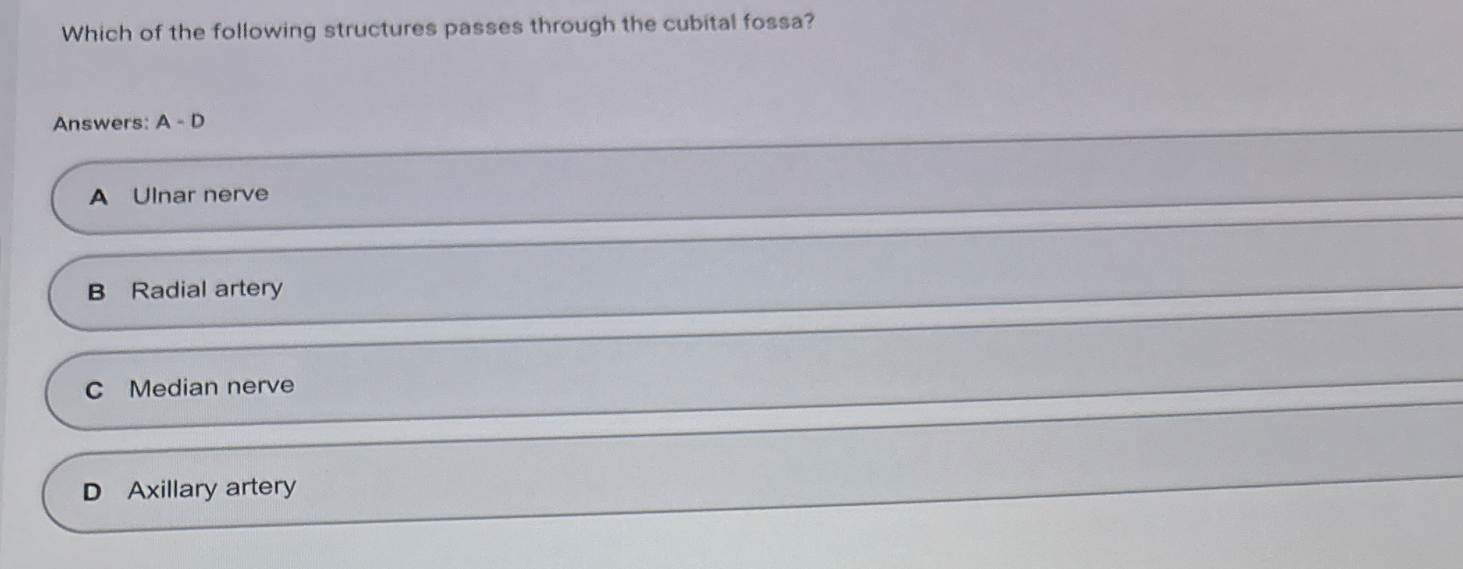 High Quality SOLUTION Which of the following structures passes through the | Chegg.com