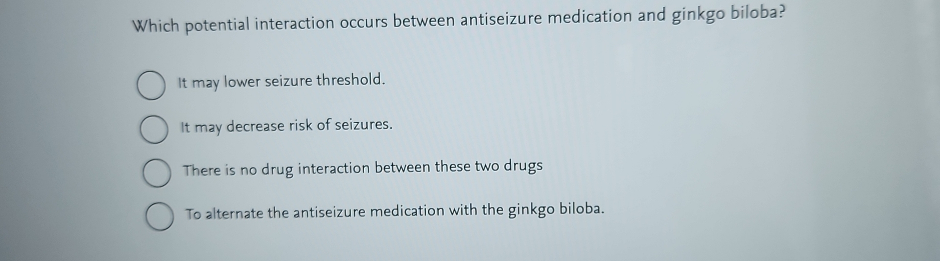 Solved Which potential interaction occurs between | Chegg.com