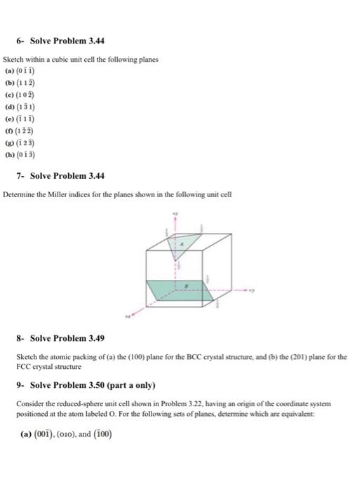 Solved 1- Solve Problem 3.24 List the point indices for all | Chegg.com