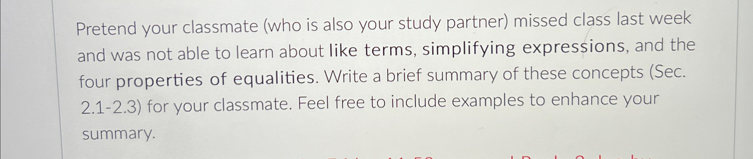 Solved Pretend your classmate (who is also your study | Chegg.com