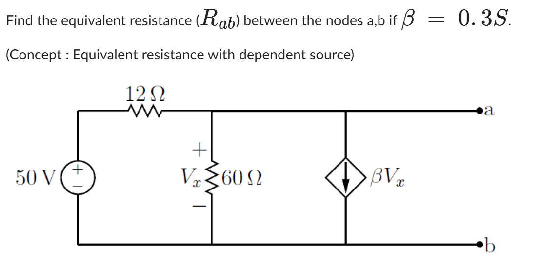 Solved Find the equivalent resistance (Rab) ﻿between the | Chegg.com