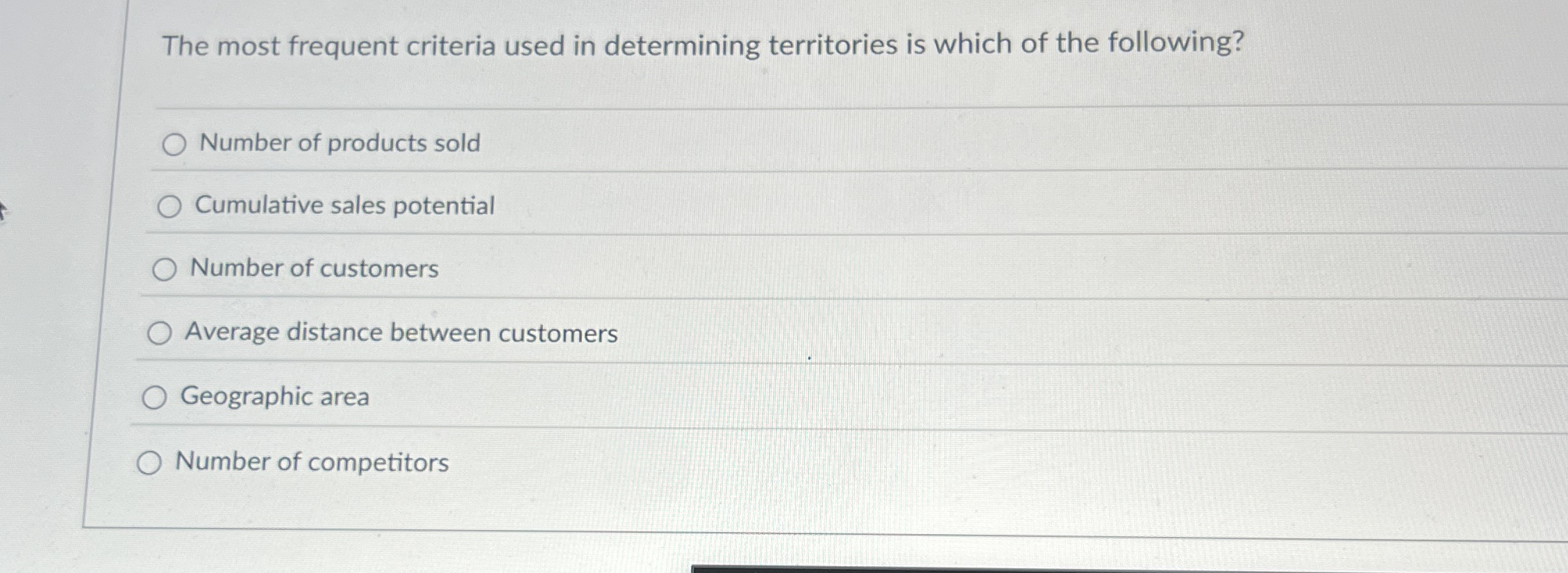 Solved The most frequent criteria used in determining | Chegg.com