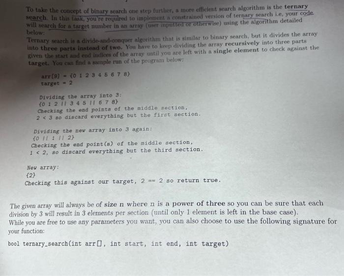 Solved To thke the concept of biniry scardi one step | Chegg.com