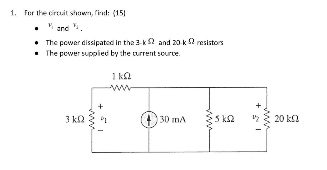 Solved URGENT please answer asap. For the circuit shown, | Chegg.com