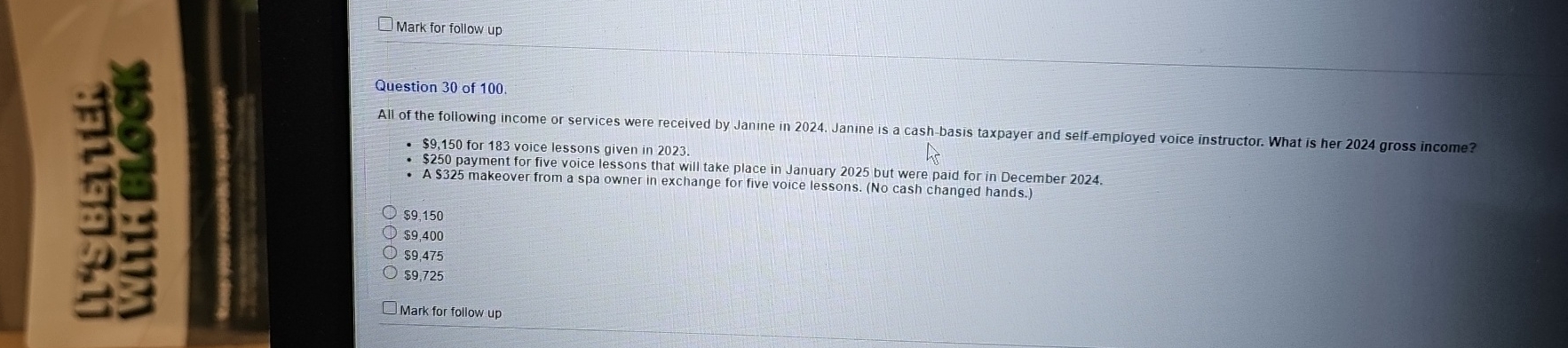 Solved Mark for follow upQuestion 30 ﻿of 100.All of the | Chegg.com