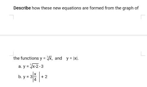 Solved Describe how these new equations are formed from the | Chegg.com
