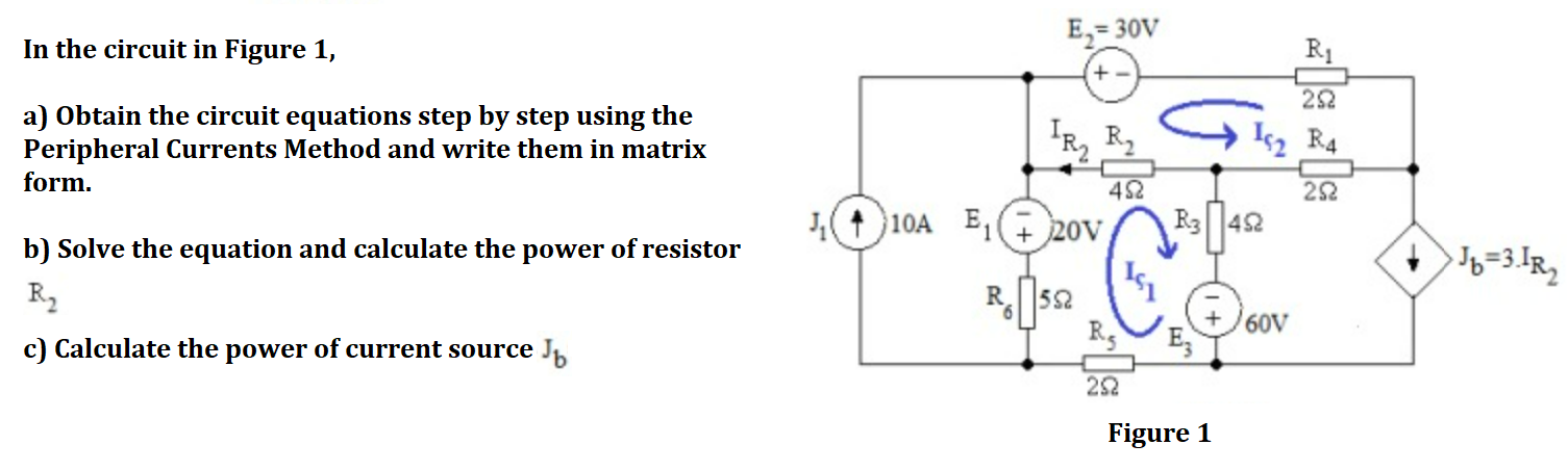 Solved In the circuit in Figure 1,a) ﻿Obtain the circuit | Chegg.com