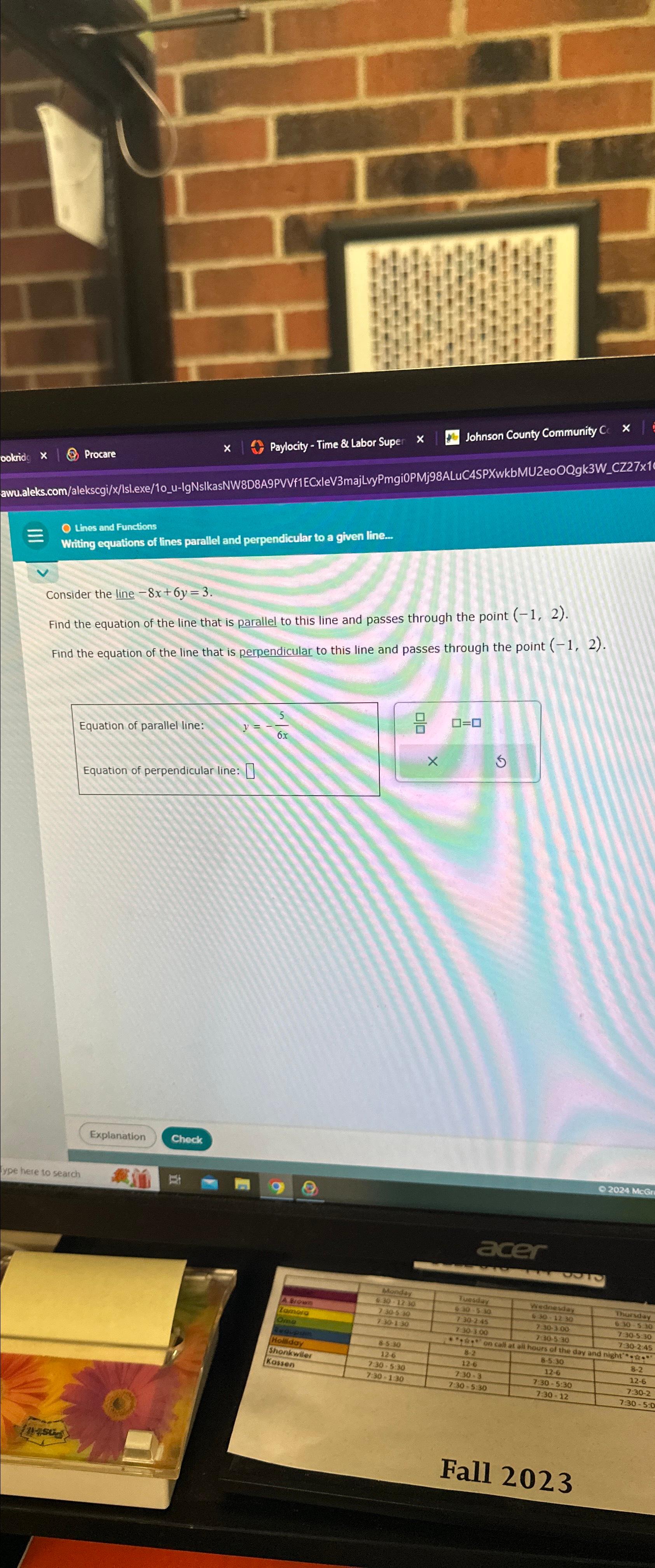 Solved O Lines and FunctionsWriting equations of lines | Chegg.com