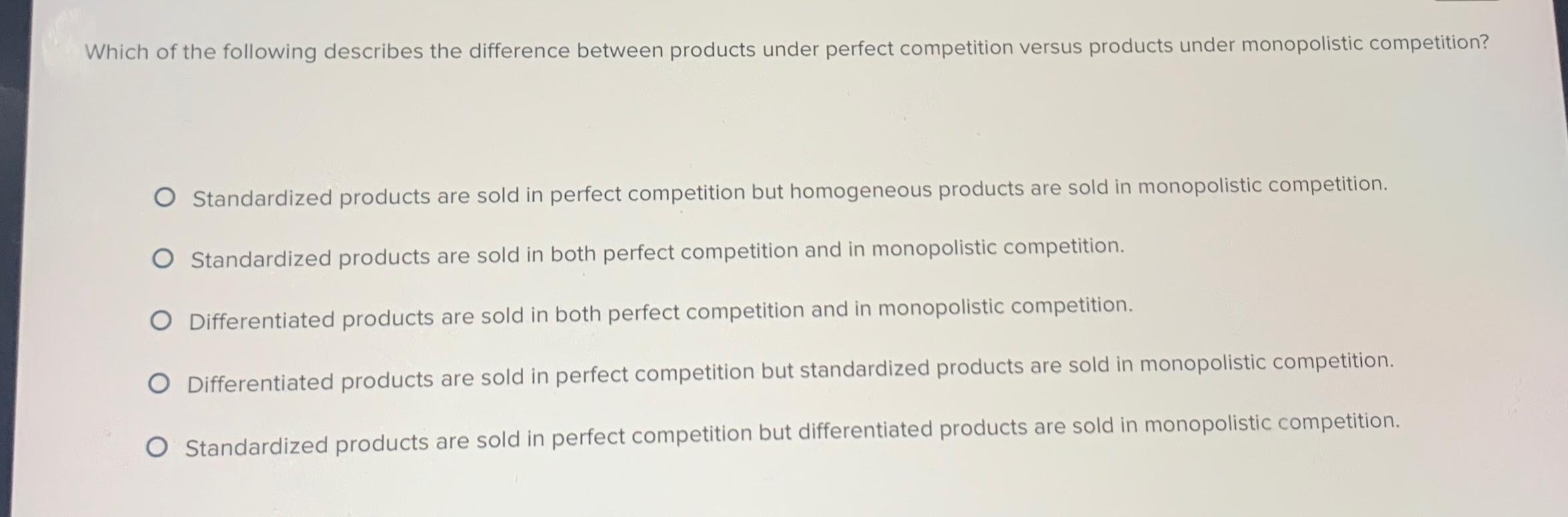 Solved Which of the following describes the difference | Chegg.com