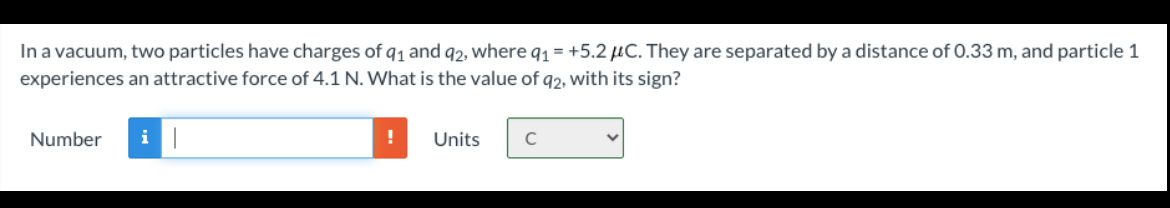 Solved In a vacuum, two particles have charges of q1 ﻿and | Chegg.com