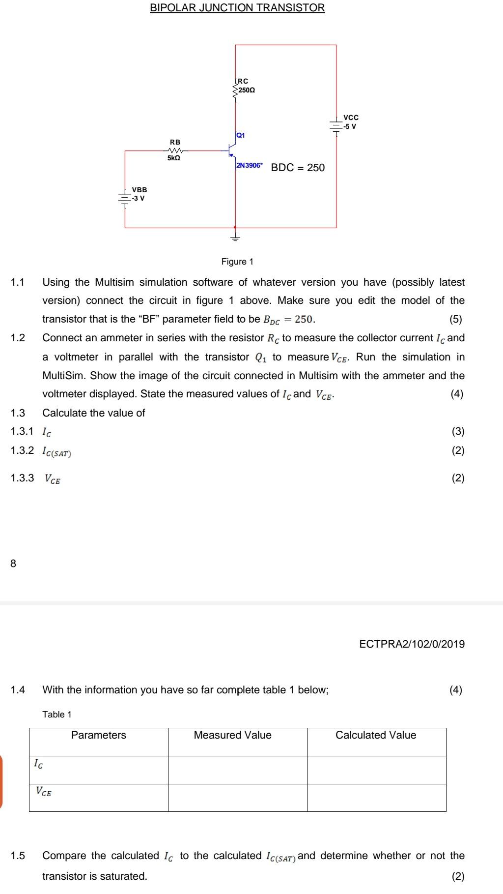 Solved Figure 1 1.1 Using the Multisim simulation software | Chegg.com