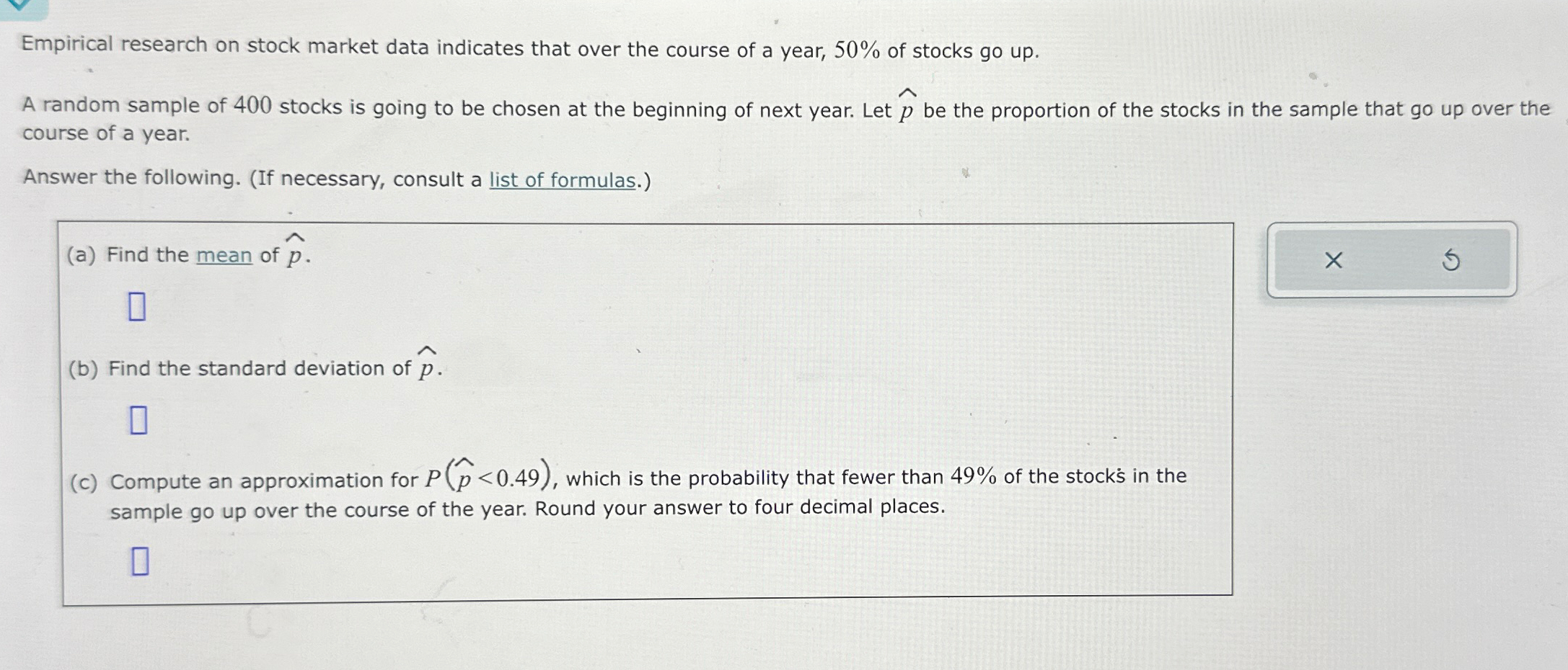Solved Empirical research on stock market data indicates | Chegg.com