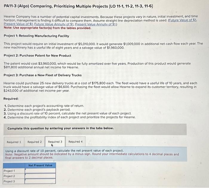 Solved PA11-3 (Algo) Comparing, Prioritizing Multiple | Chegg.com