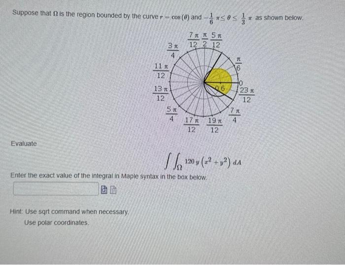 Solved Suppose that is the region bounded by the curve r K | Chegg.com