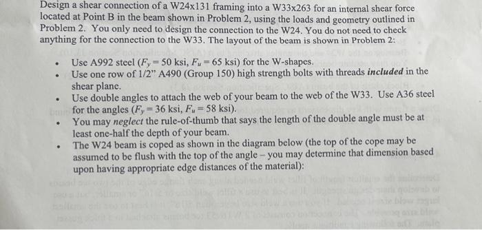 Solved Not to scale You may use any tables the AISC manual. | Chegg.com