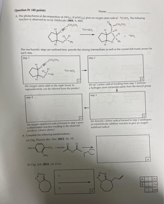 A. The photochemical decomposition of | Chegg.com