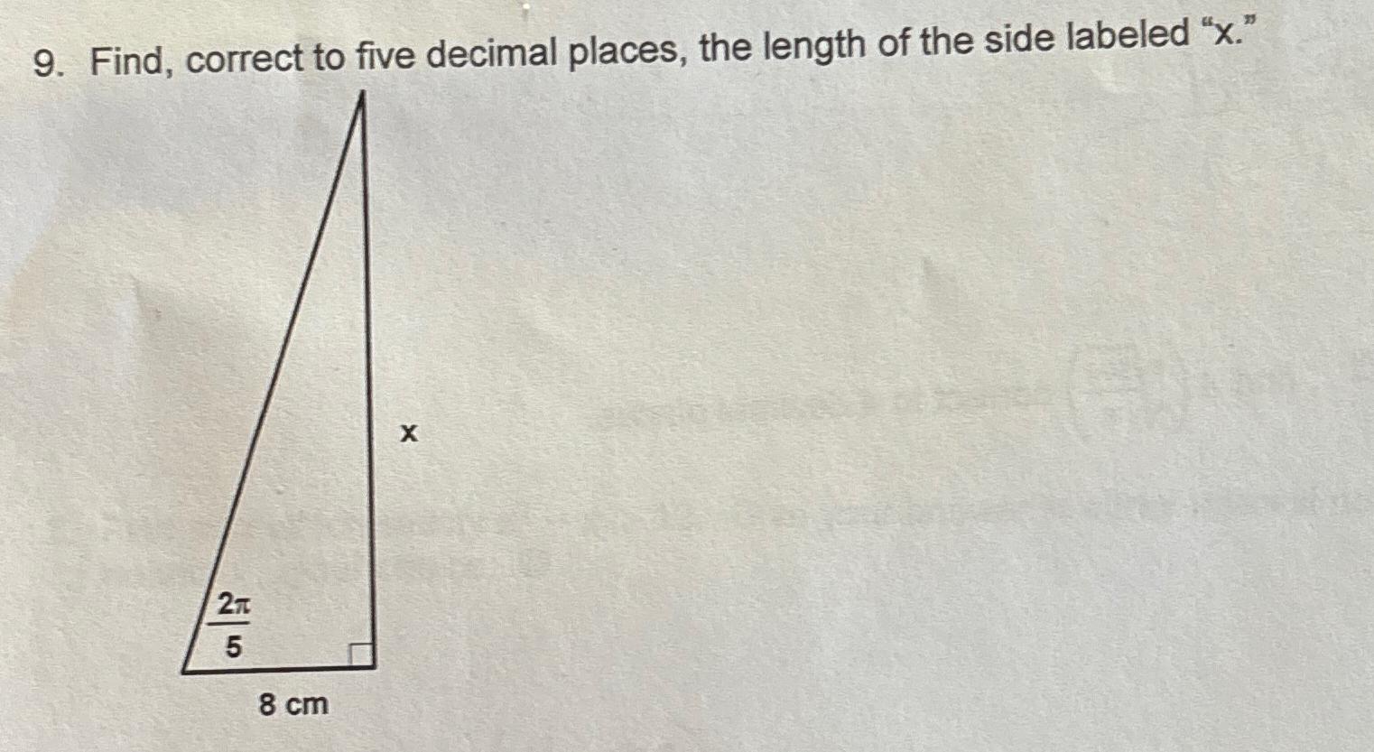 Solved Find, correct to five decimal places, the length of | Chegg.com