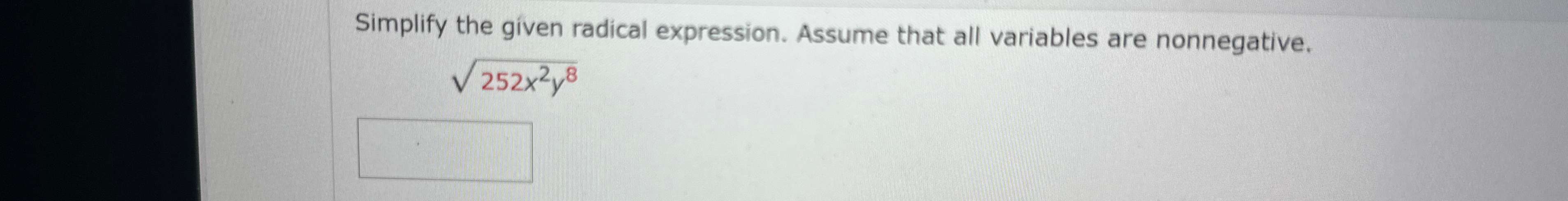 Solved Simplify the given radical expression. Assume that | Chegg.com