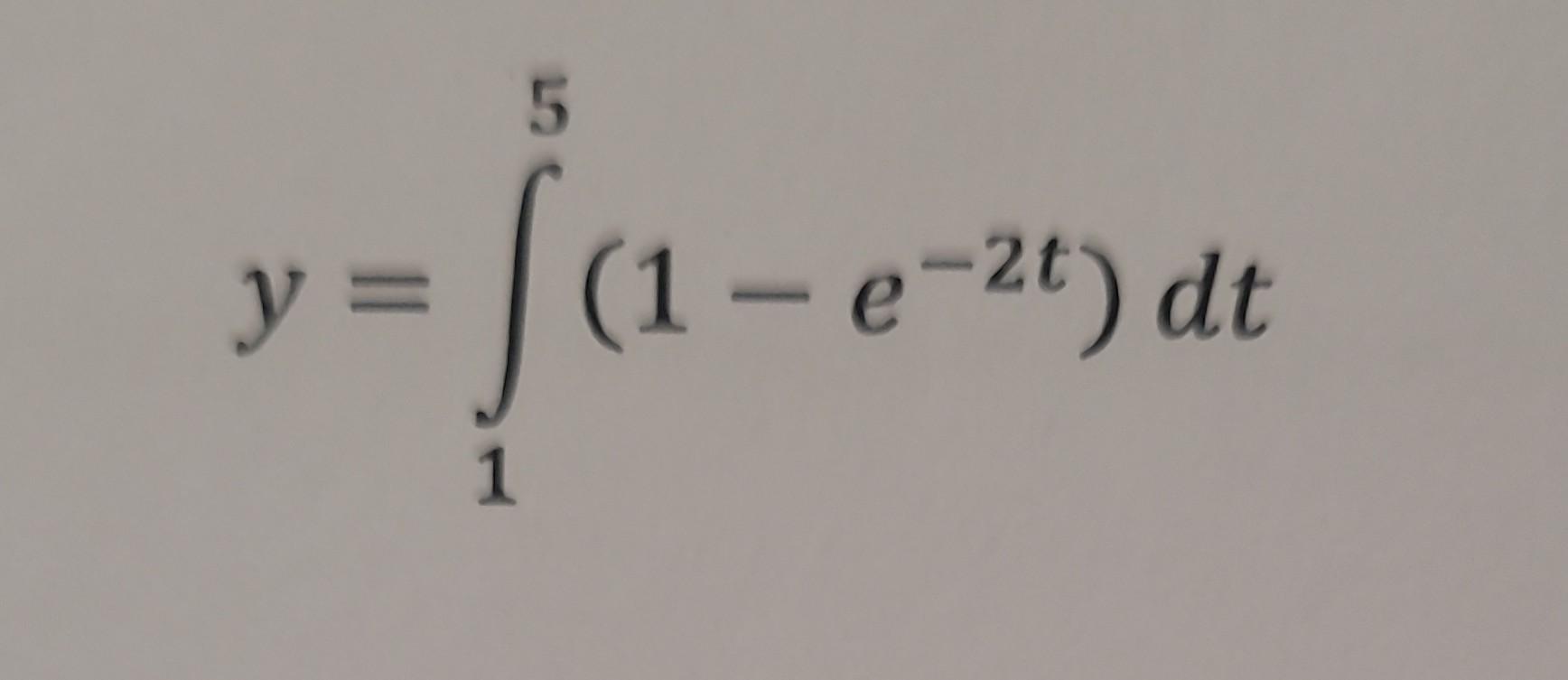 Solved determine the area under the following exponential | Chegg.com