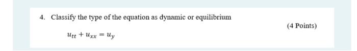 Solved 2. Classify the following PDE as linear or nonlinear | Chegg.com