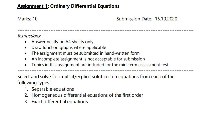 Solved solve part 3 for 10 exact differential equation for | Chegg.com