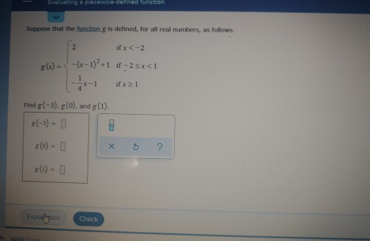 Solved Evaluating a piecewise-defined function Suppose that | Chegg.com