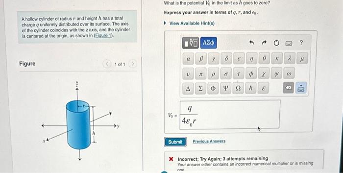 Solved What is the potential V9 in the limit as h goes to | Chegg.com