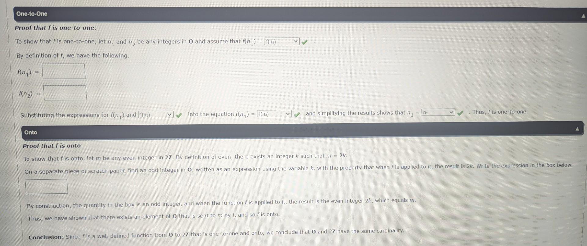 Solved Let O be the set of all odd integers, and let 2Z be | Chegg.com