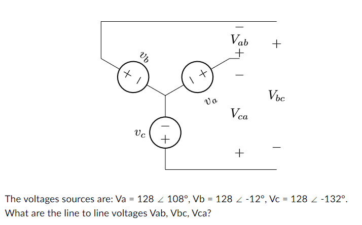 Solved The voltages sources are: | Chegg.com