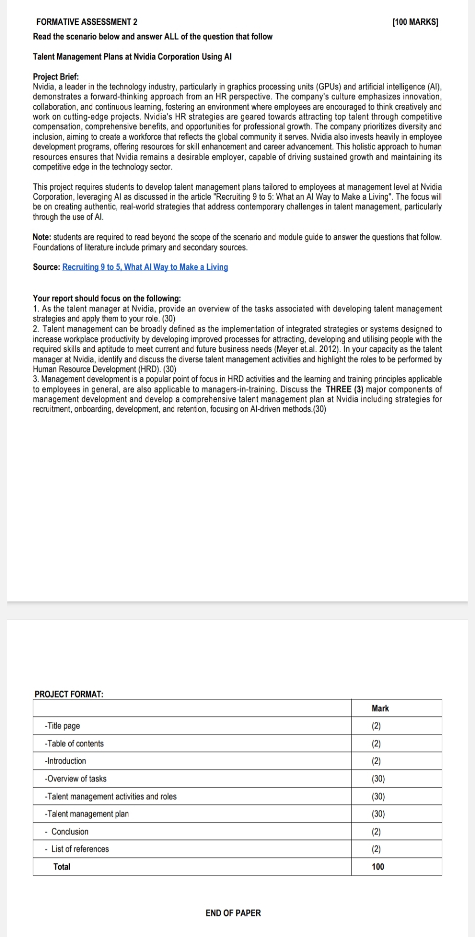 Solved FORMATIVE ASSESSMENT 2Read the scenario below and | Chegg.com