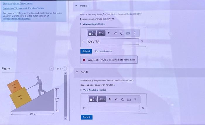 Solved You are lowering two boxes, one on top of the other, | Chegg.com